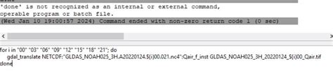 Bash For Loop In Grass Gis Console Stack Overflow