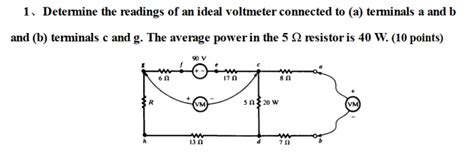 1、determine The Readings Of An Ideal Voltmeter