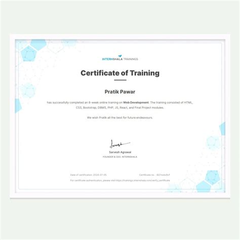Completed Web Development Course At Internshala Pratik Pawar Posted On The Topic Linkedin