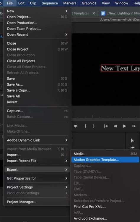 How To Create A Text Template In Premiere Pro