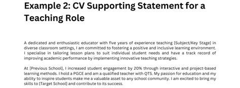 Top Supporting Statement Example Strengthen Your Case