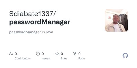 Github Sdiabate1337passwordmanager Passwordmanager In Java