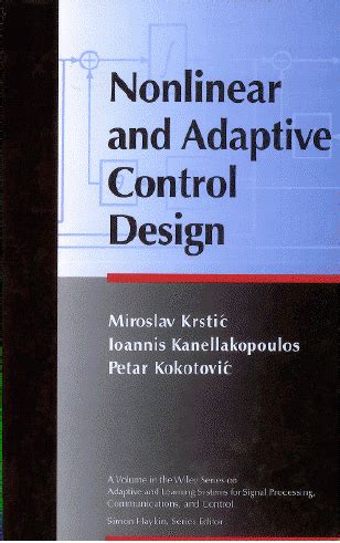 Nonlinear And Adaptive Control Design