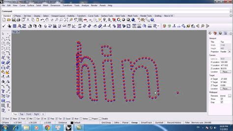 Rhinoceros 5 With Simple Rhino Script Youtube