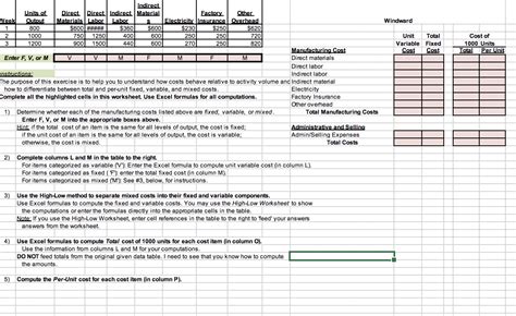2 Complete Columns L And M In The Table To The