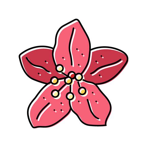 Rhododendron Flower Spring Color Icon Vector Illustration 35275288
