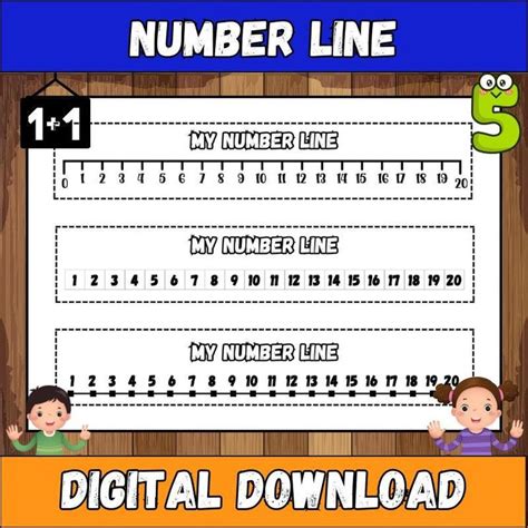 Downloadable Number Line Up To 20 In 3 Styles On A Single A4 Sheet Worksheets Library