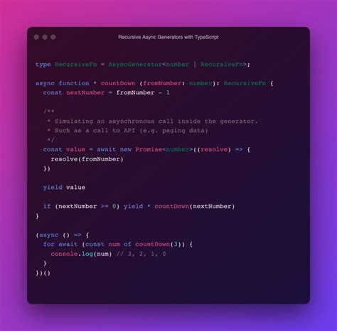 William Queiroz On Linkedin Typescript Async Generators
