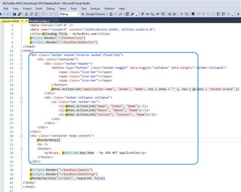 Bootstrap 3 With Mvc 5 And Entity Framework 6 Database First My Tec Bits
