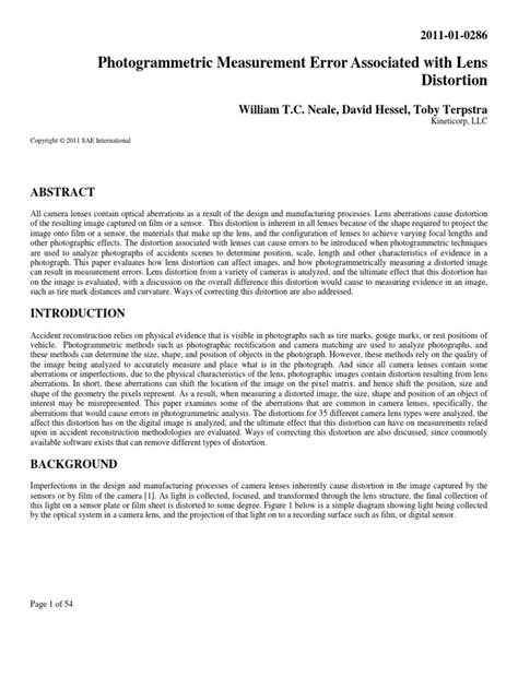 Pdf 2011 01 0286 Photogrammetry Error From Lens Distortion Dokumen Tips