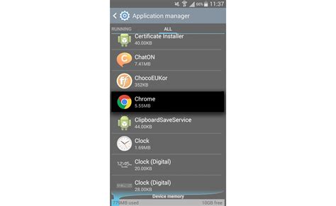 how do i delete the application data on my galaxy device samsung