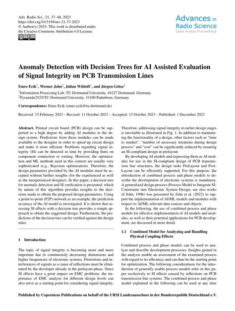 Pdf Anomaly Detection With Decision Trees For Ai Assisted Evaluation
