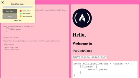 React Markdown Previewer