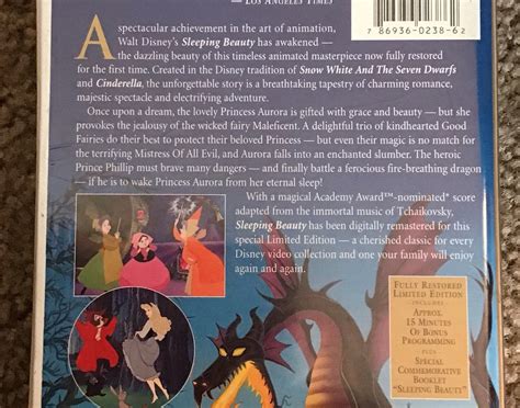 Walt Disney Masterpiece Sleeping Beauty Vhs Fully Restored Limited Edtion Disney S Sleeping