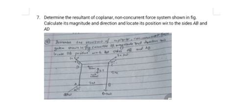 Determine The Resultant Of A Coplanar Non‐concurrent Force System Shown