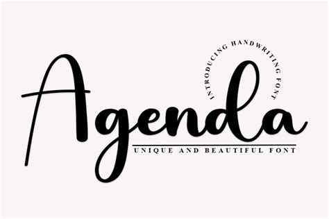 Agenda Font by ade studio · Creative Fabrica