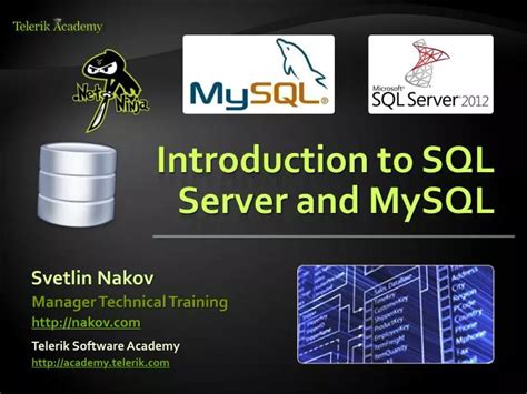 PPT Introduction To SQL Server And MySQL PowerPoint Presentation Free Download ID 1634422