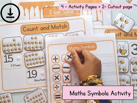 Buy Pre K Counting Activity Basic Maths Symbols First Math Learning