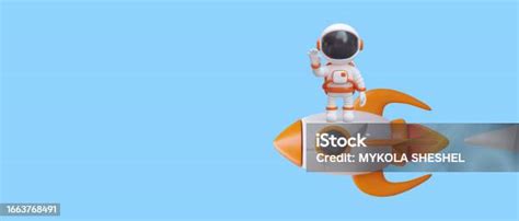 우주 비행사는 우주 로켓에 서서 손을 흔든다 파란색 배경에 벡터 포스터 3차원 형태에 대한 스톡 벡터 아트 및 기타 이미지 3차원 형태 우주 비행사 로켓 Istock