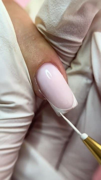 Как Рисовать Френч🤔😍 Nailart Nails Nailtutorial Tutorial верхниеформы гель гельлак Youtube