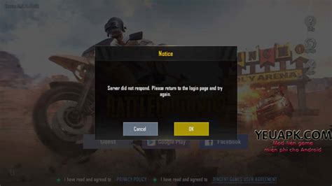 PUBG Mobile Lite Full và cách fix Server did not respond cho Android