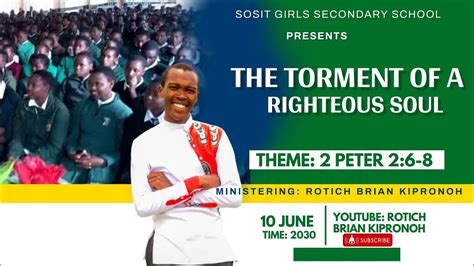 Sosit Girls The Torment Of A Righteous Soul Saturday Fellowship