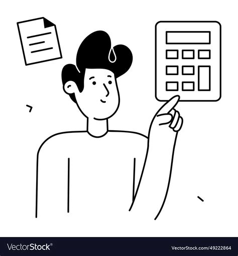 Calculation Royalty Free Vector Image Vectorstock