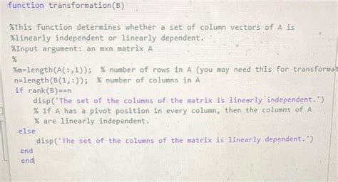 Solved A Modify The M File Function Dependencem To Write