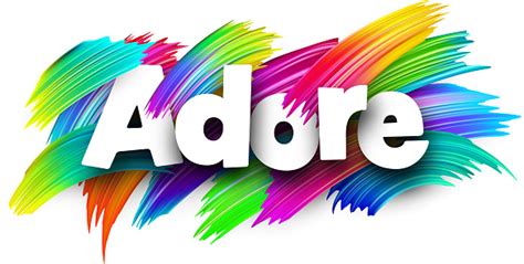 흰색 위에 다채로운 스펙트럼 페인트 브러시 스트로크가 있는 종이 단어 기호를 좋아합니다 개념에 대한 스톡 벡터 아트 및 기타