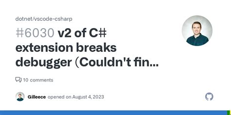 V Of C Extension Breaks Debugger Couldn T Find A Debug Adapter Descriptor For Debug Type