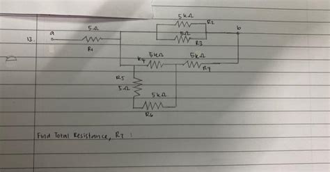 Solved Find Total Resistance RT Chegg Com