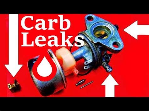 How to Stop Fuel Leaks on Lawn Mower Carburetors and Small Engines, Fuel Tanks... #LAWN MOWER ...