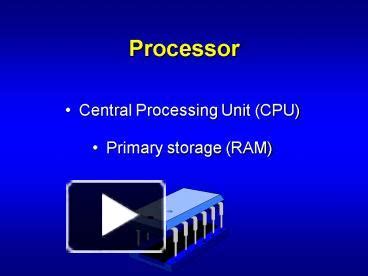 PPT Processor PowerPoint Presentation Free To View Id Af6b9 N2MwN