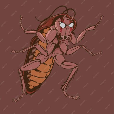 Premium Vector Cockroach Illustration Vector