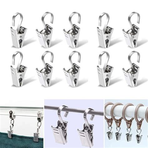 커튼 클립 커텐 집게 스테인레스 고리 집게링 부자재 봉집게 온채널
