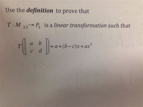 Solved Use The Definition To Prove That T M Rightarrow P 2