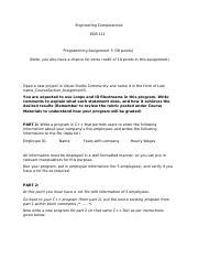C Program Employee Data Entry Salary Calculation Course Hero