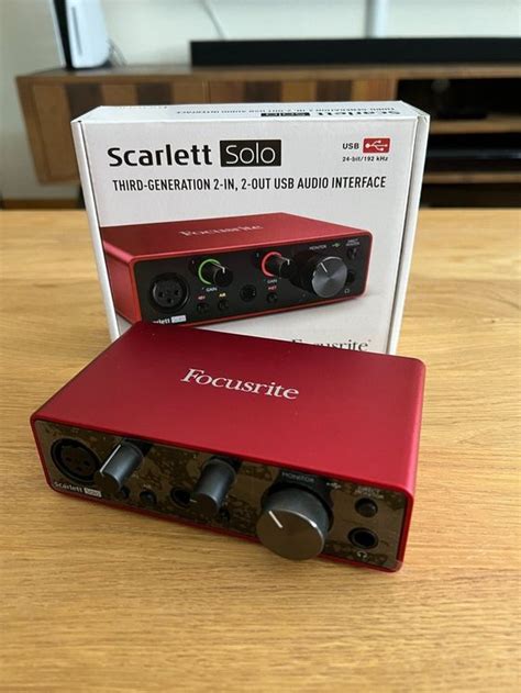 Focusrite Scarlett Solo 3rd Gen Interface Kaufen Auf Ricardo