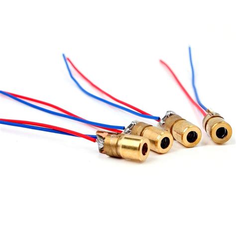 diodo laser rojo 3v 650 nm 5mw 6mm eletronica arduino leantec es