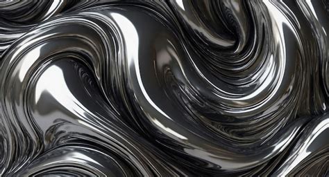 Premium Photo Abstract Chrome Metal Gloss Waves Background