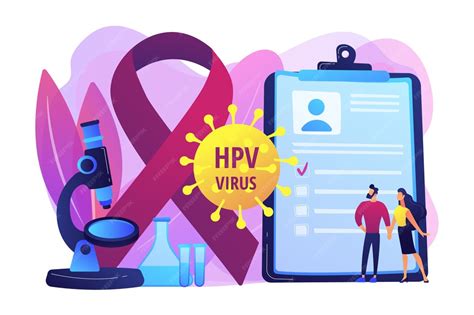 인간 유두종 바이러스 개발 질병 증상 Hpv Hpv 감염의 위험 요인은 자궁 경부암 자궁 경부암 검진 개념으로 이어집니다 밝고 활기찬 보라색 고립 된 그림 무료 벡터