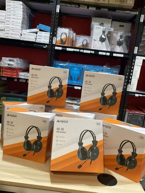 A4tech Hu 30 Comfort Fit Stereo Usb Headset Audio Headphones And Headsets On Carousell