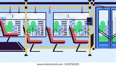 Bus Indoors Payment Terminal Cartoon Flat Stock Vector Royalty Free 2433762425 Shutterstock