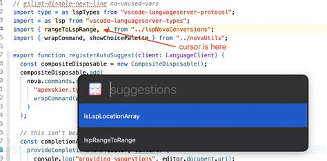 Able To Summon Suggestions At Any Time Issue Apexskier Nova Typescript GitHub
