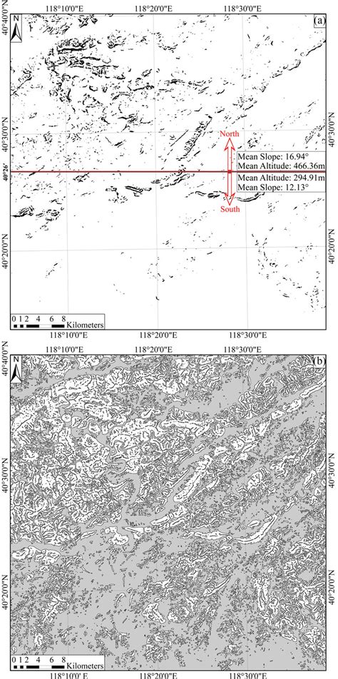 Dem Based Terrain Classification Results A For Quartz Sandstone