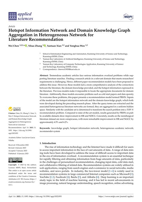 Pdf Hotspot Information Network And Domain Knowledge Graph Aggregation In Heterogeneous