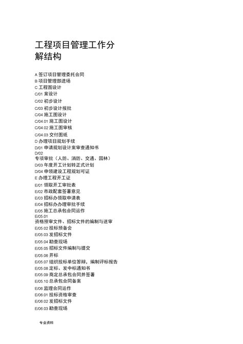 项目工作分解图结构图 图库 五毛网