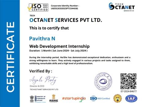 pavithra n on linkedin webdevelopment internship learning