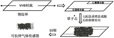 Extensible Semiconductor Resistive Flexible Gas Sensor And Preparation