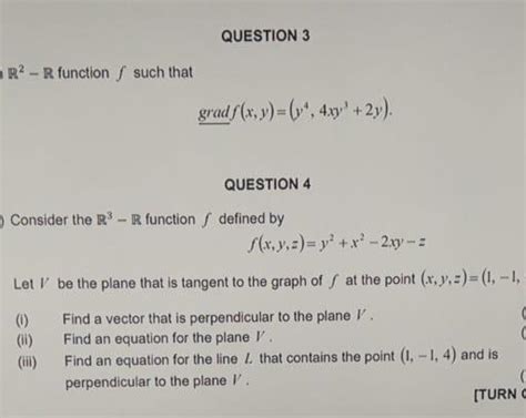 solved question 3 r2 r functionſ such that grads x y y